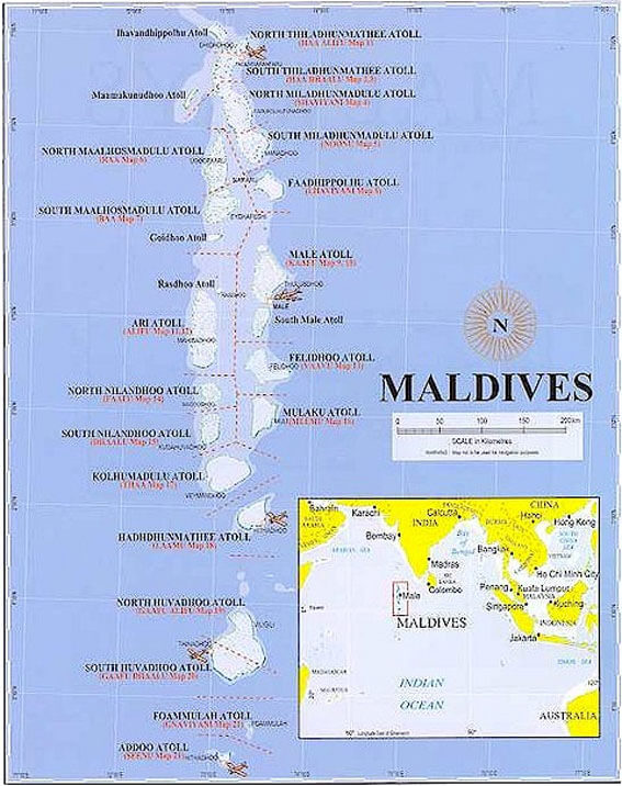 Maldives Map
