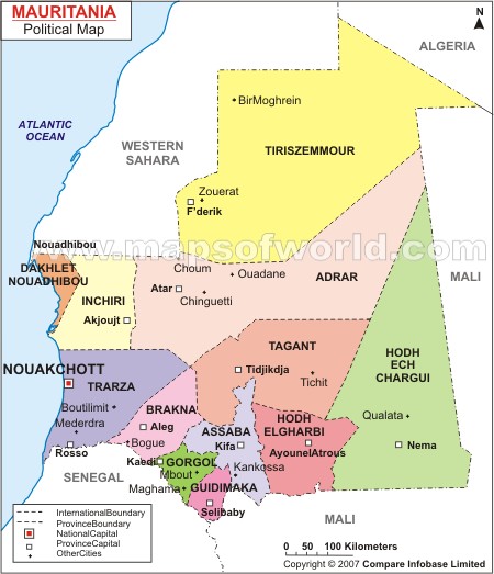 Nouakchott Map - Mauritania