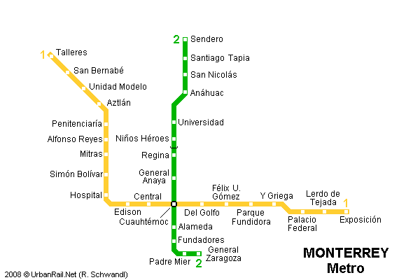 Monterrey Map - Mexico