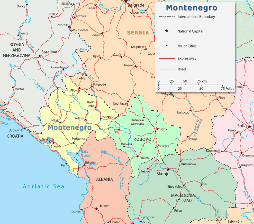 Where Is Montenegro In The World Where Is Montenegro In The World