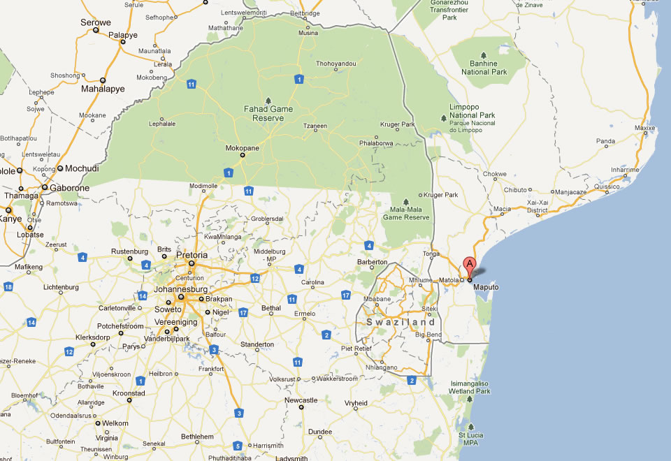 Maputo Map - Mozambique