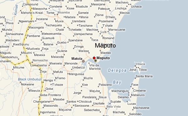 Maputo Map - Mozambique