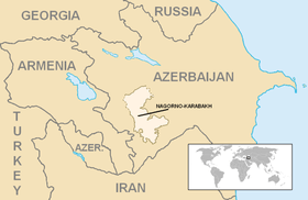 Nagorno Karabakh Map - Nagorno Karabakh