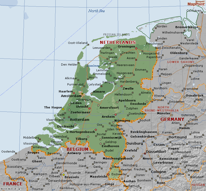 Leiden Map - Netherlands