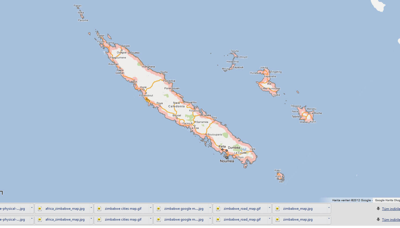 New Caledonia Map