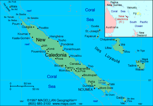 New Caledonia Map