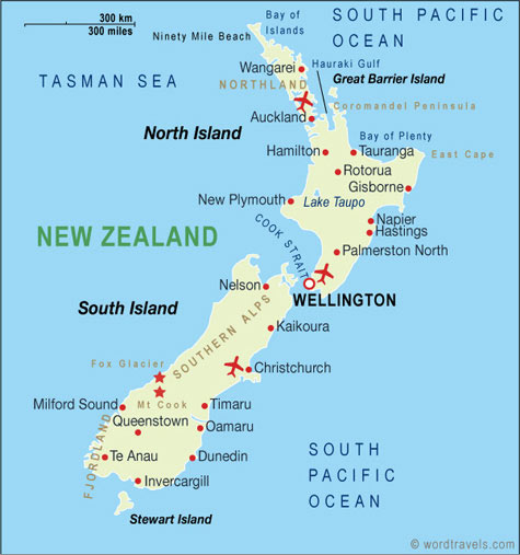 Hamilton Map - New Zealand