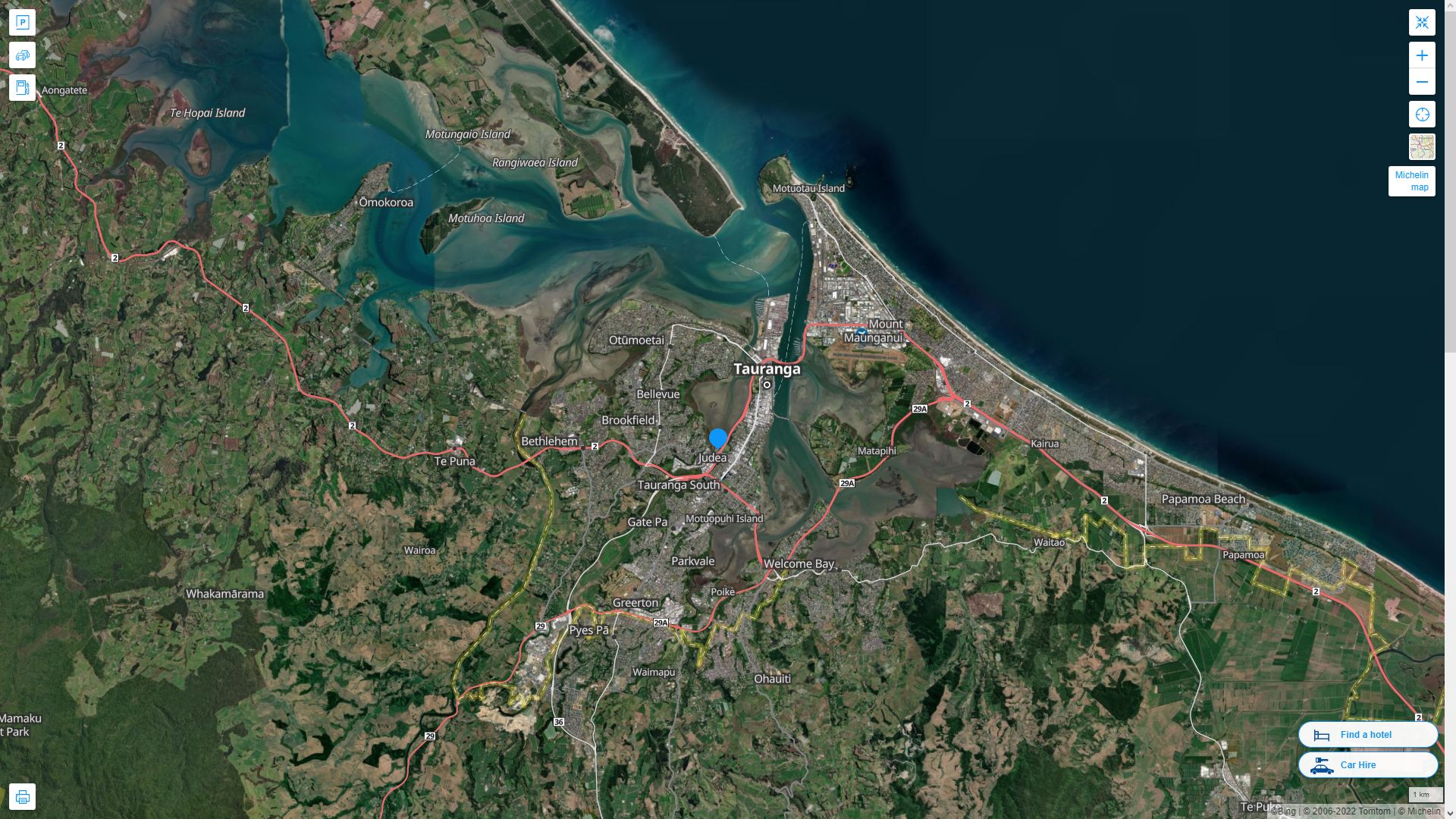 Tauranga Map - New Zealand