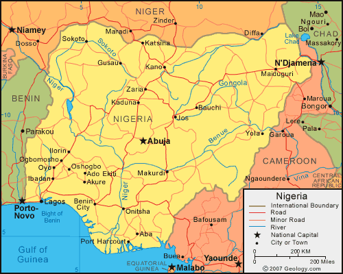 Nigeria Map Nigeria Map