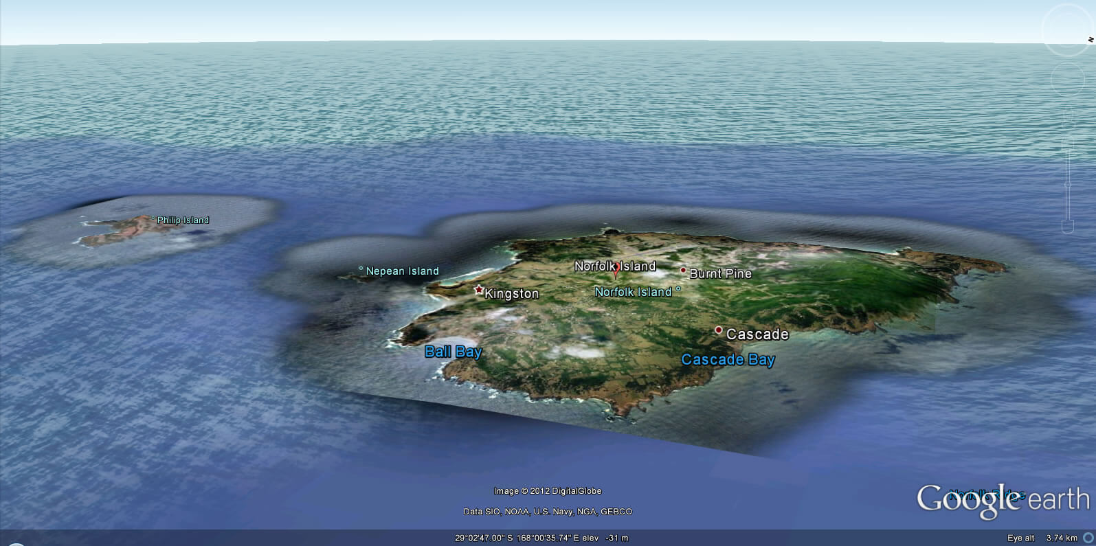 Norfolk Island Map