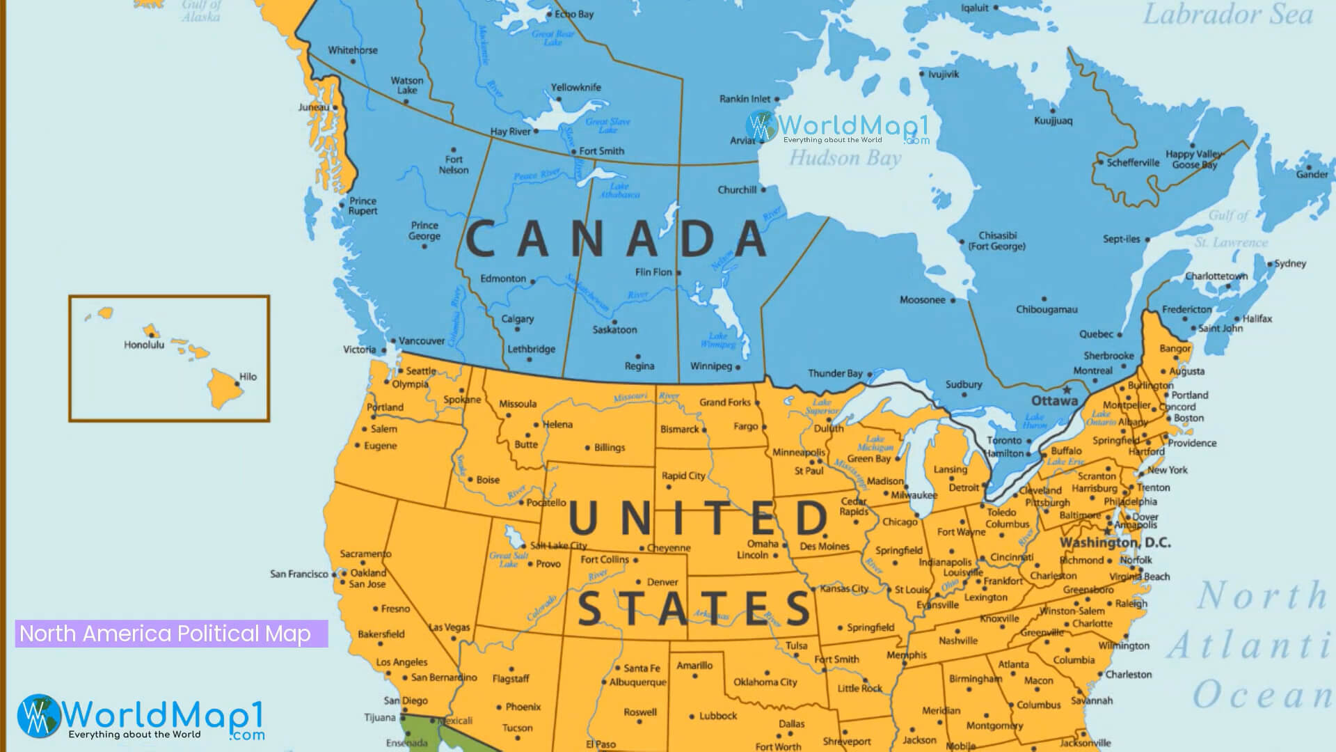 North America Maps and Countries Map 4