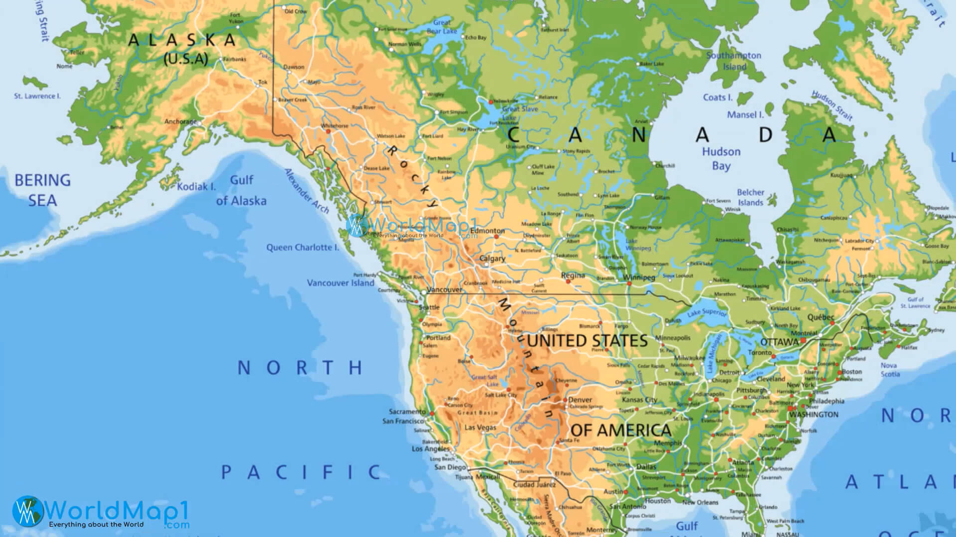 About North America and Continent Images & Maps