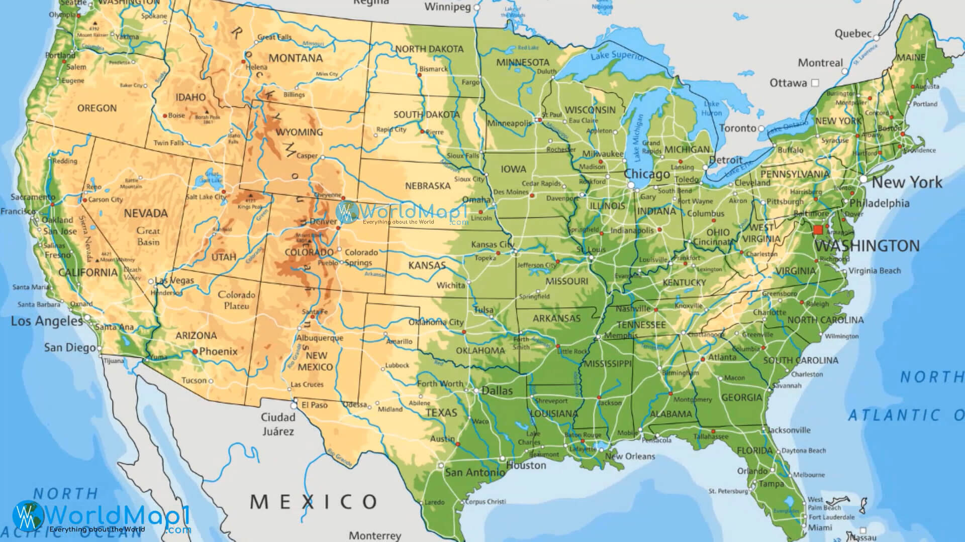 About North America and Continent Images & Maps