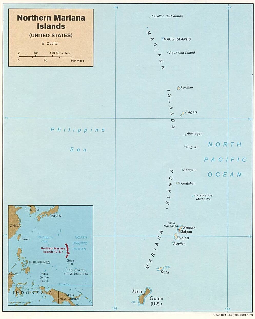Northern Mariana Islands Map
