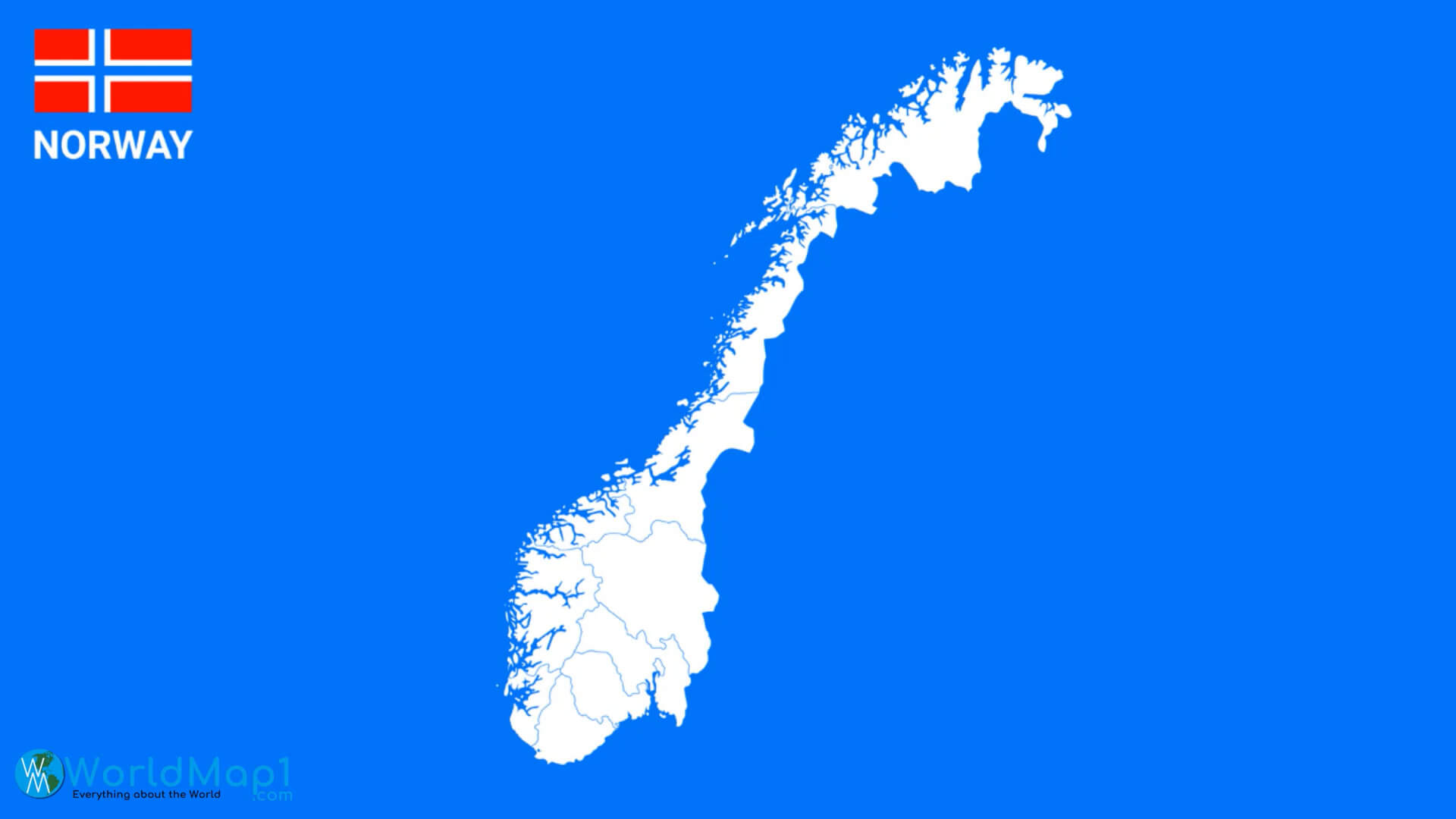 High Detailed Norway Map