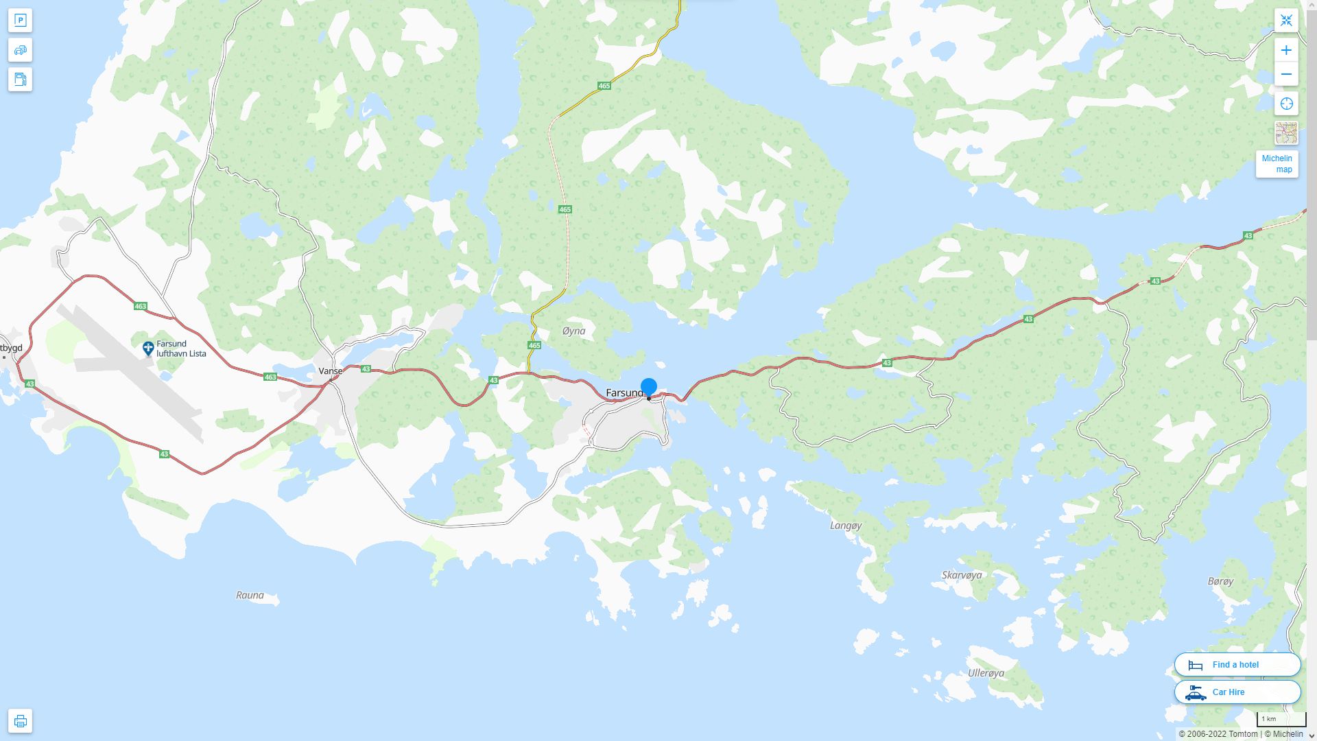 Farsund Map - Norway