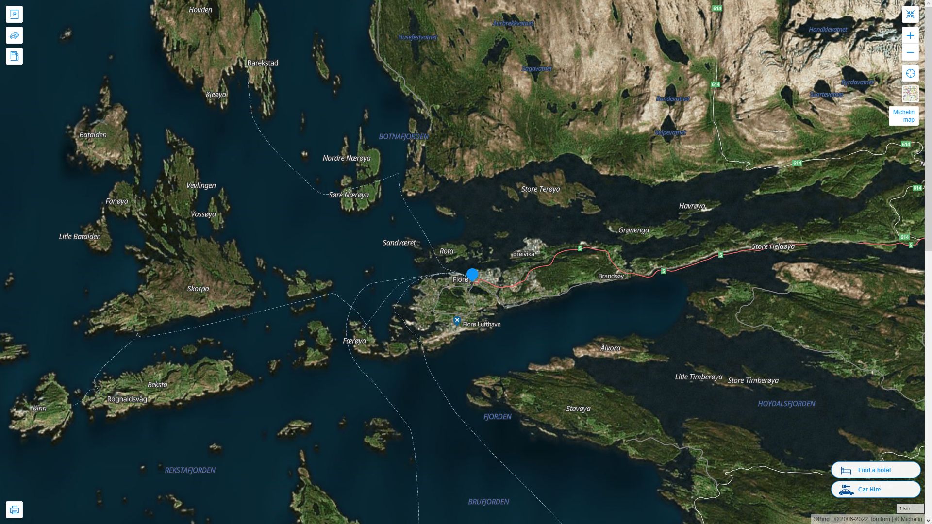 Floro Map - Norway