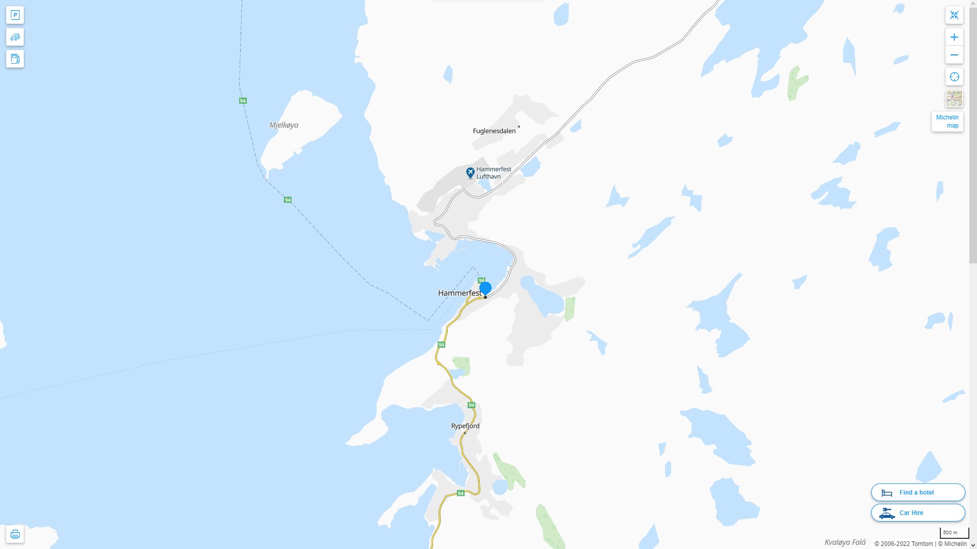Hammerfest Map - Norway