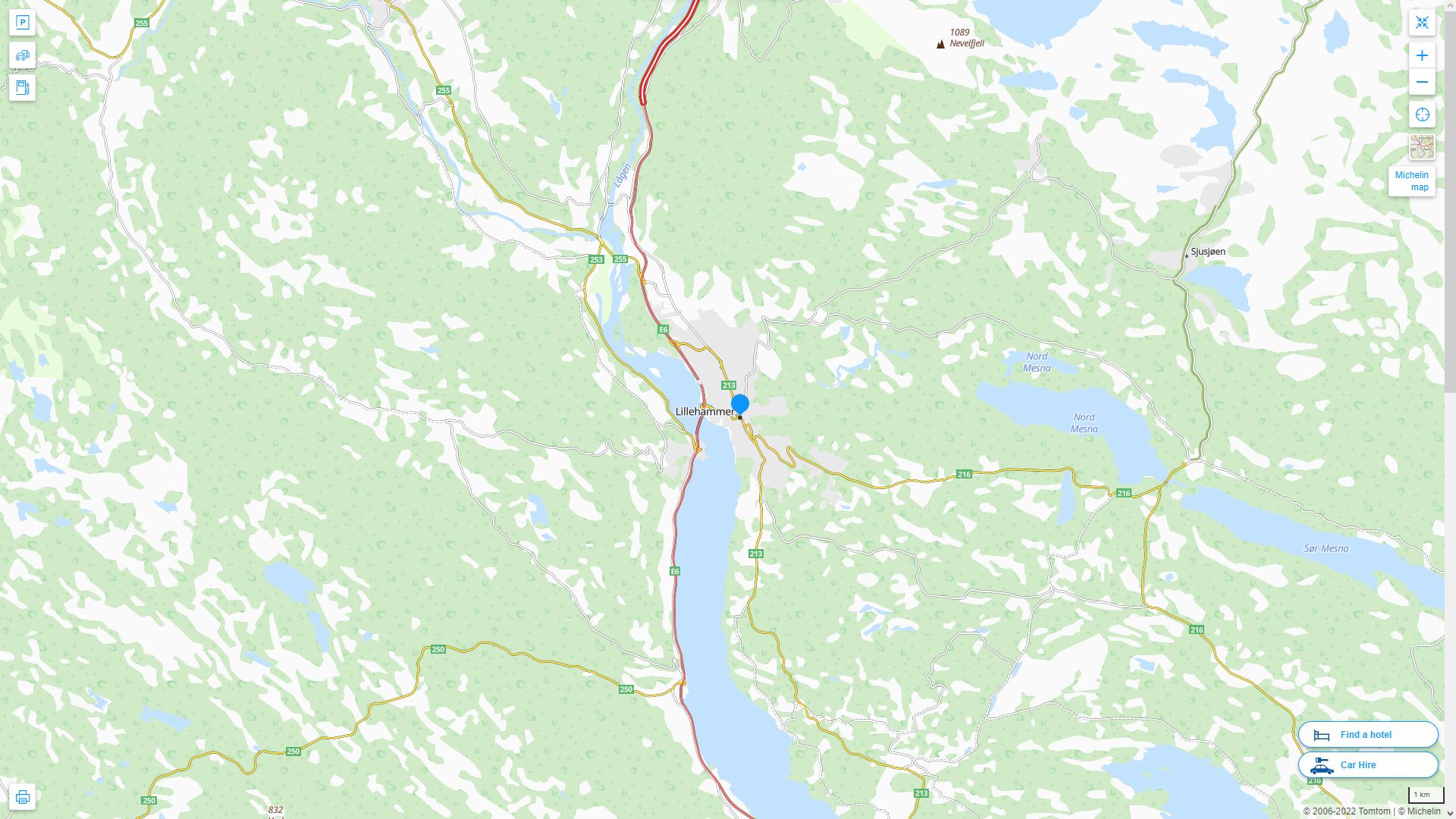 Lillehammer Map - Norway