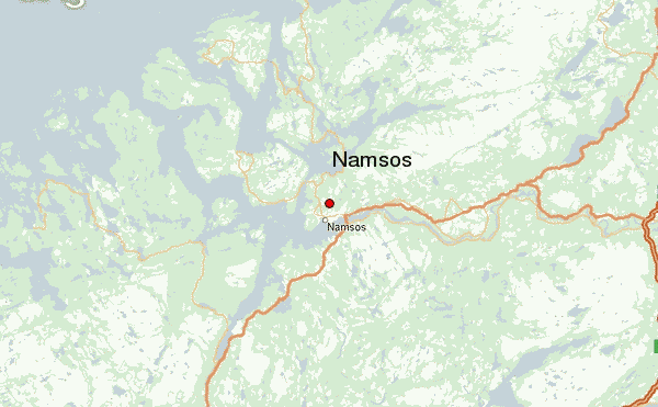 Namsos Map - Norway