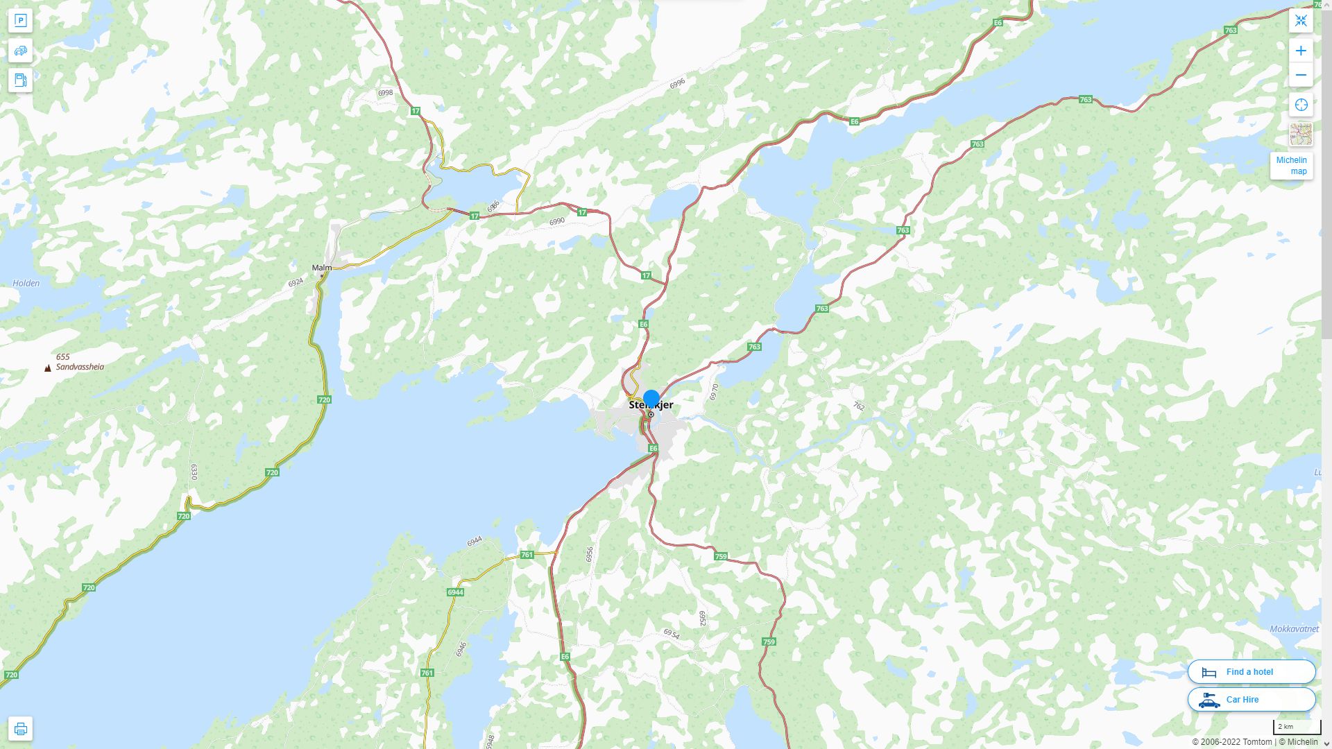 Steinkjer Map - Norway