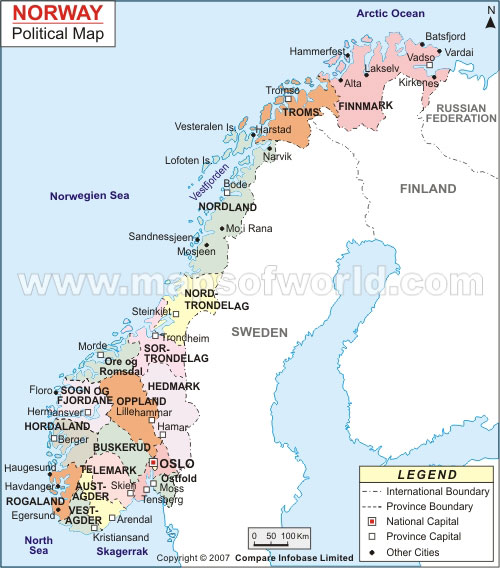 Tromso Map - Norway