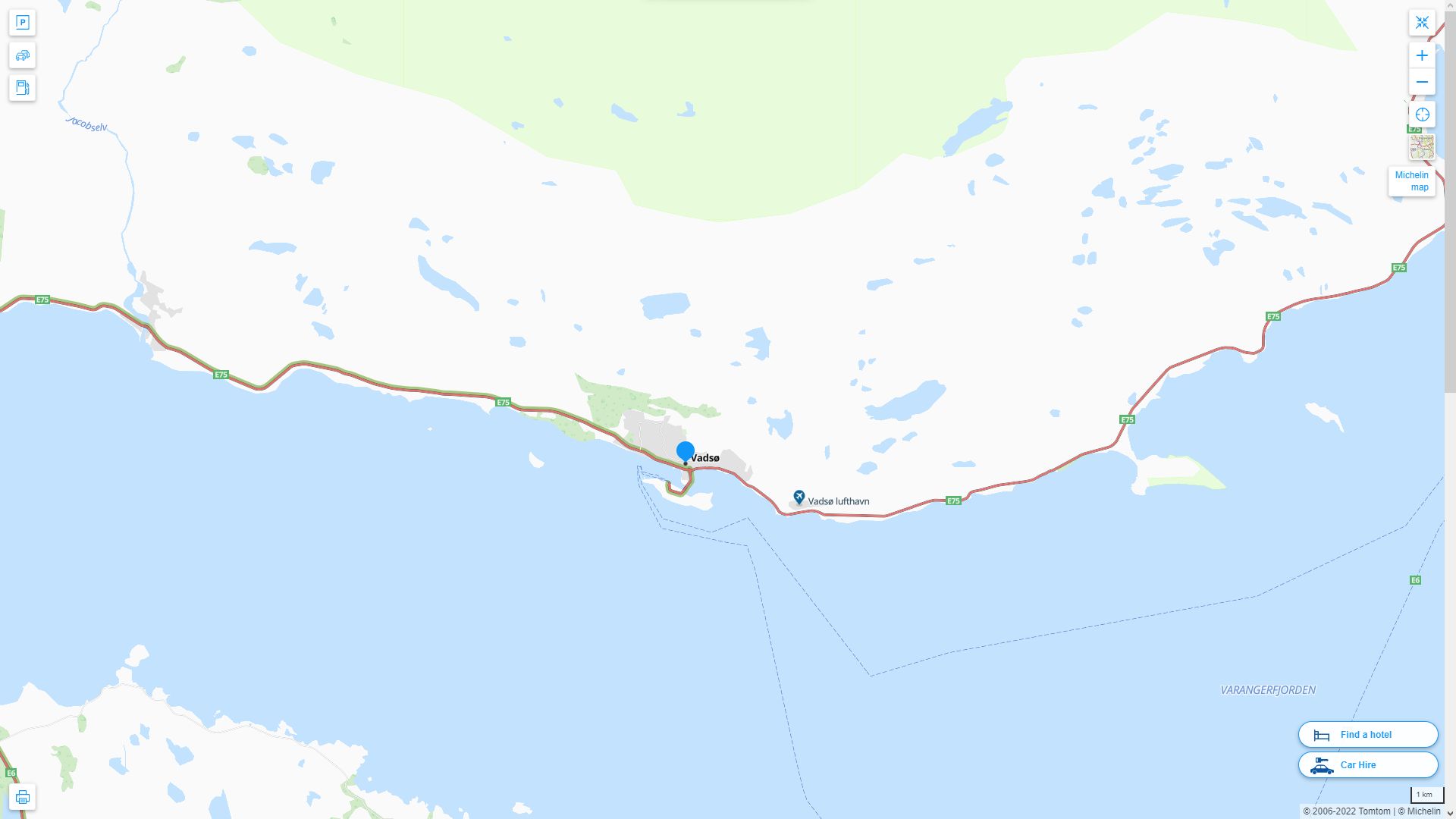 Vadso Map - Norway