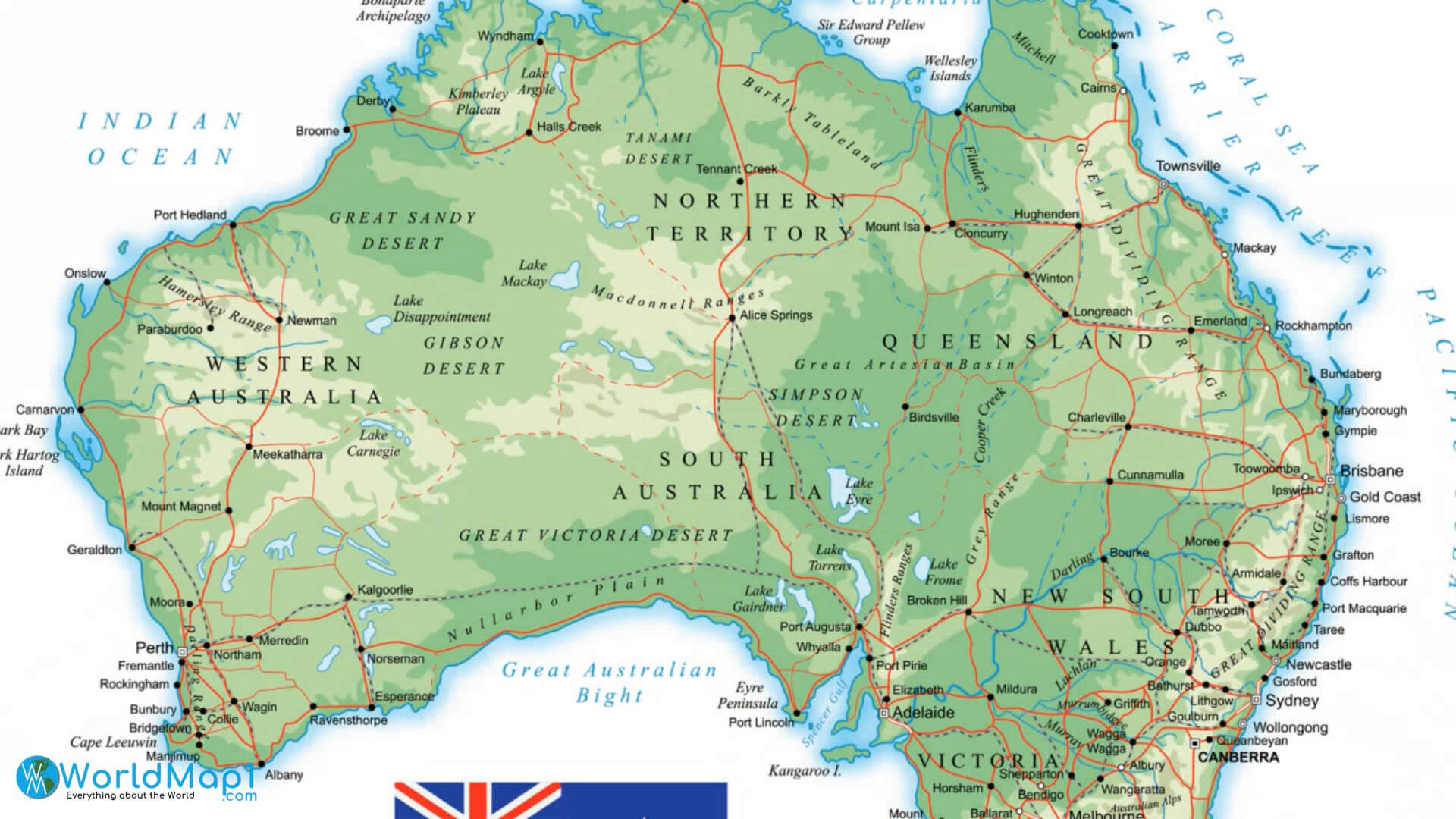 Oceania Countries Maps, Satellite Images from Space 3