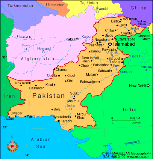 Multan Map - Pakistan