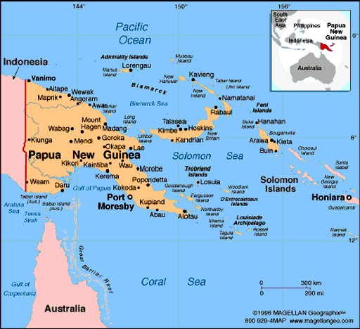 Papua New Guinea Map