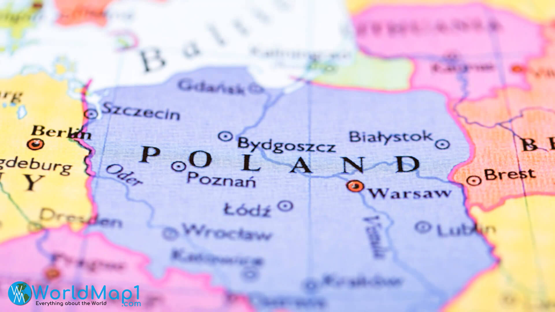 Large Poland Maps
