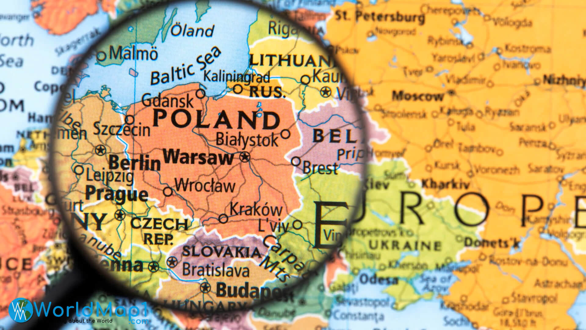 High Detailed Poland Map