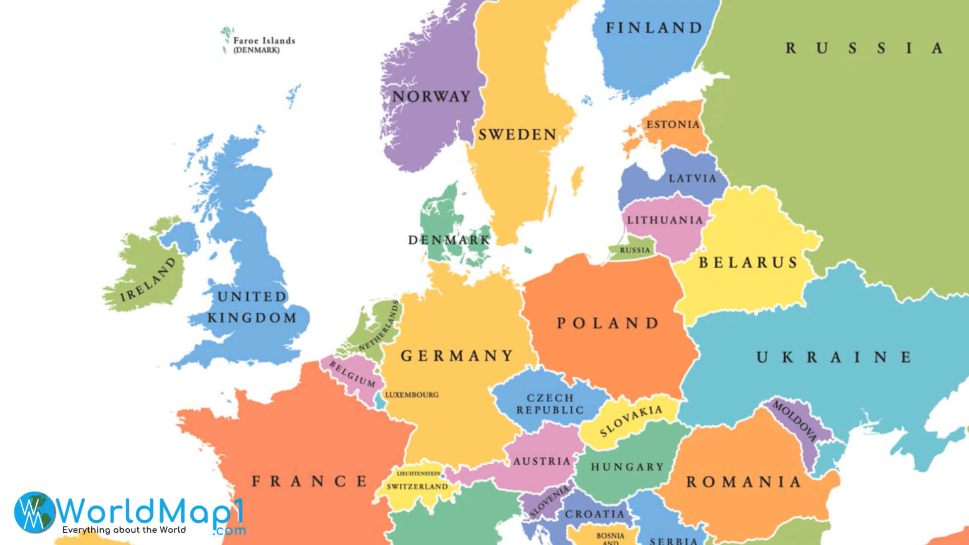 Free Printable Poland Map