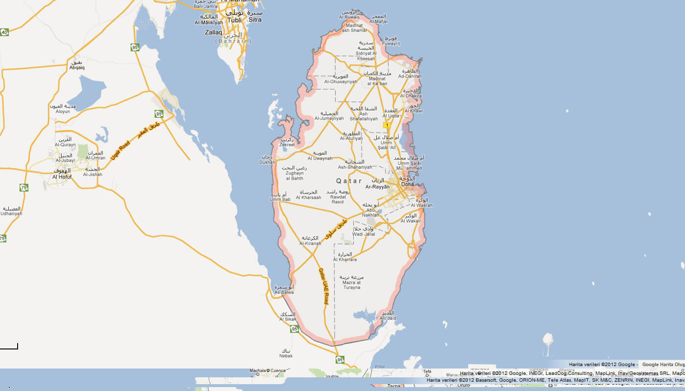 Qatar Map - Qatar