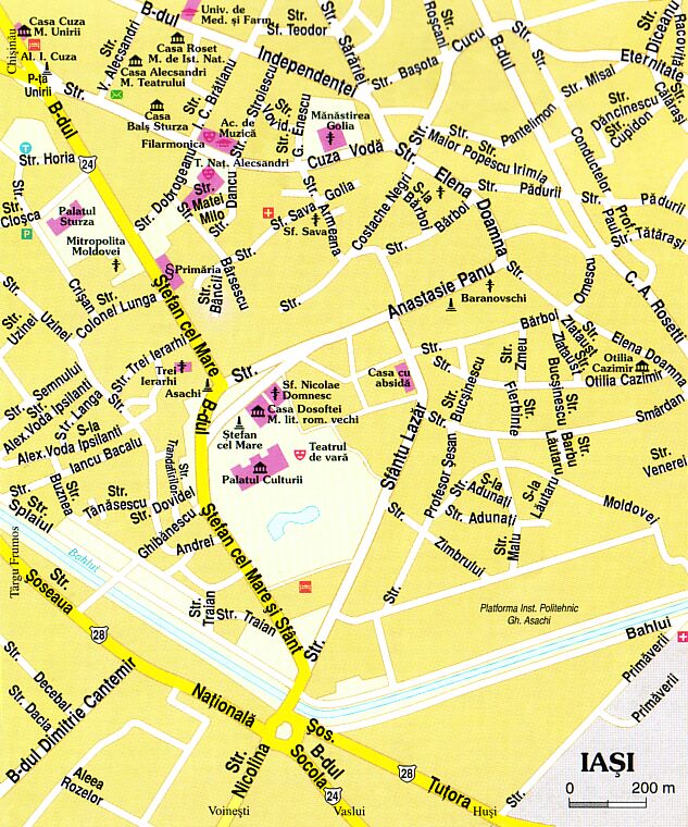 Iasi Map Romania