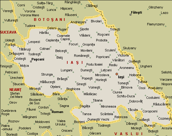 Iasi Map Romania