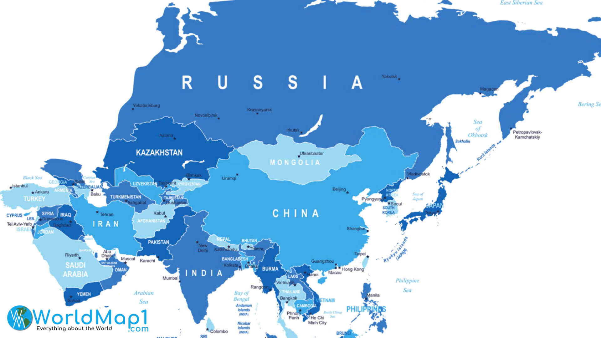 High Detailed Russia Map