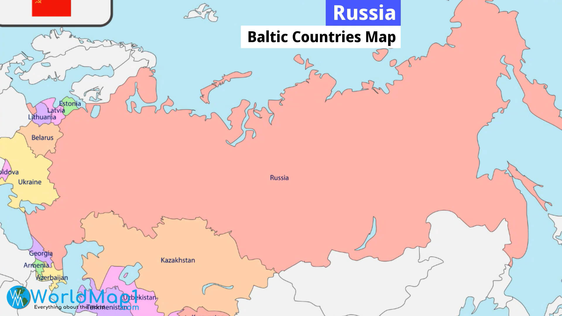 Map of Russian Federation