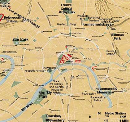 Moscow Map - Russia