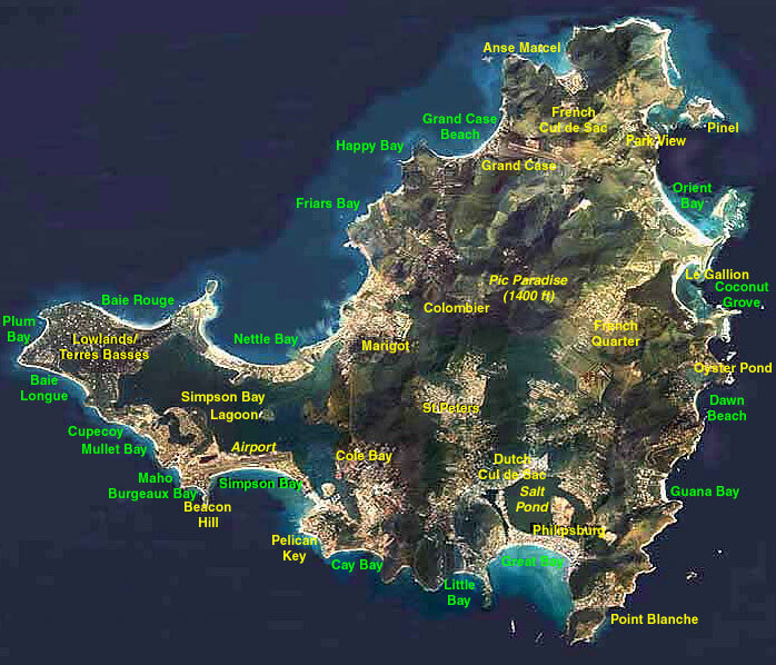 St Martin Map