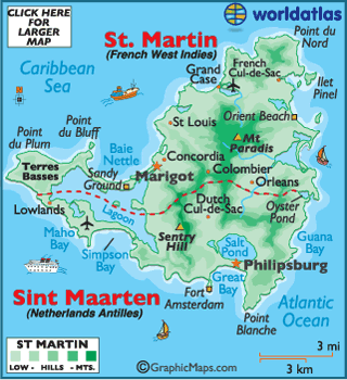 Marigot Map - Saint Martin