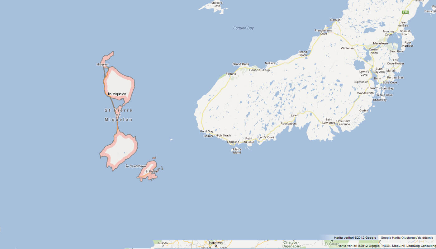Saint Pierre and Miquelon Map - Saint Pierre and Miquelon