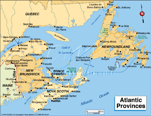 Saint Pierre and Miquelon Map - Saint Pierre and Miquelon