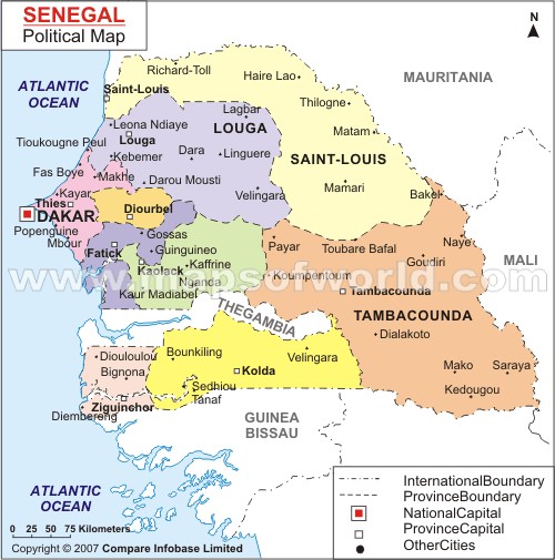 Dakar Map - Senegal