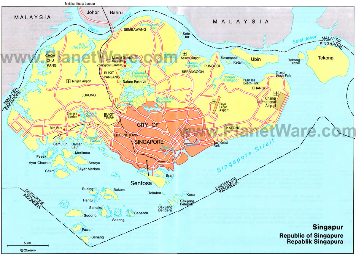Singapore Map - Singapore