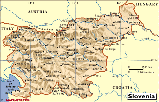 Slovenia Map - Slovenia