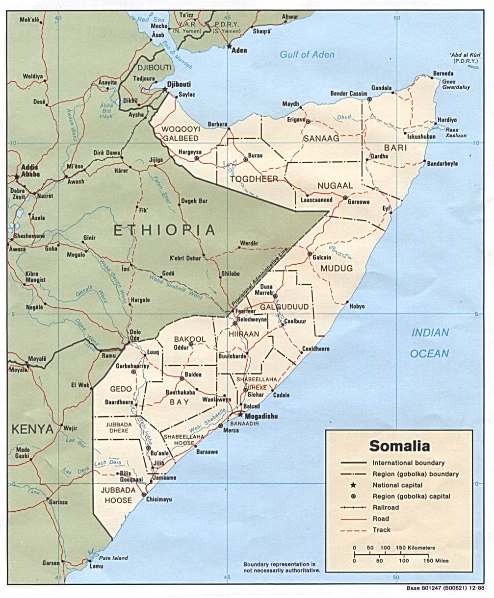 Somalia Map - Somalia