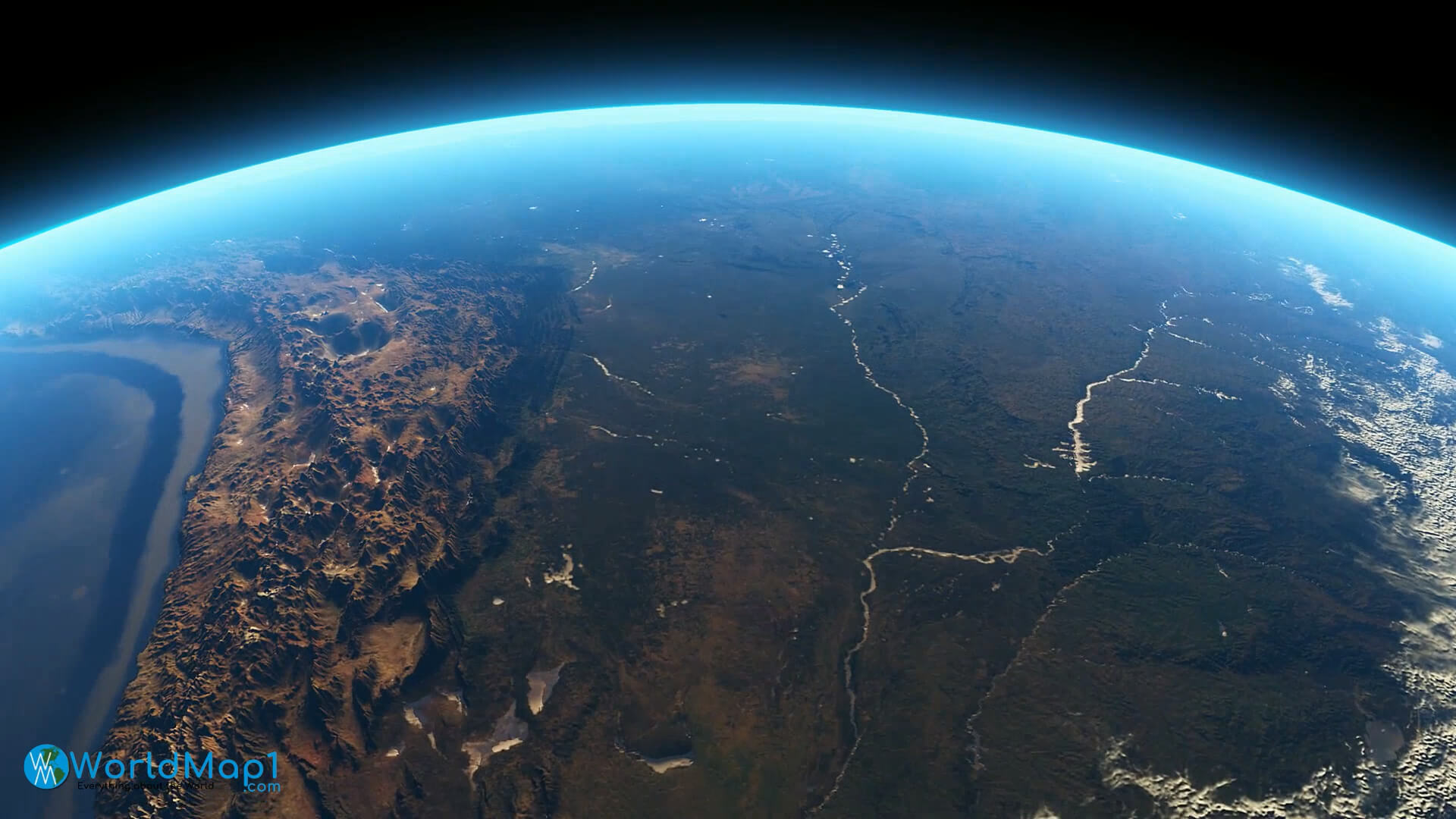 South America Countries Maps, Satellite Images from Space 5