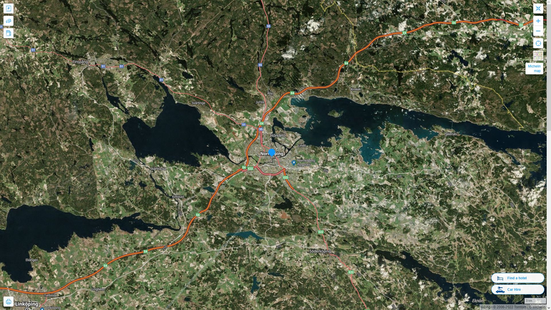 Norrkoping Map - Sweden