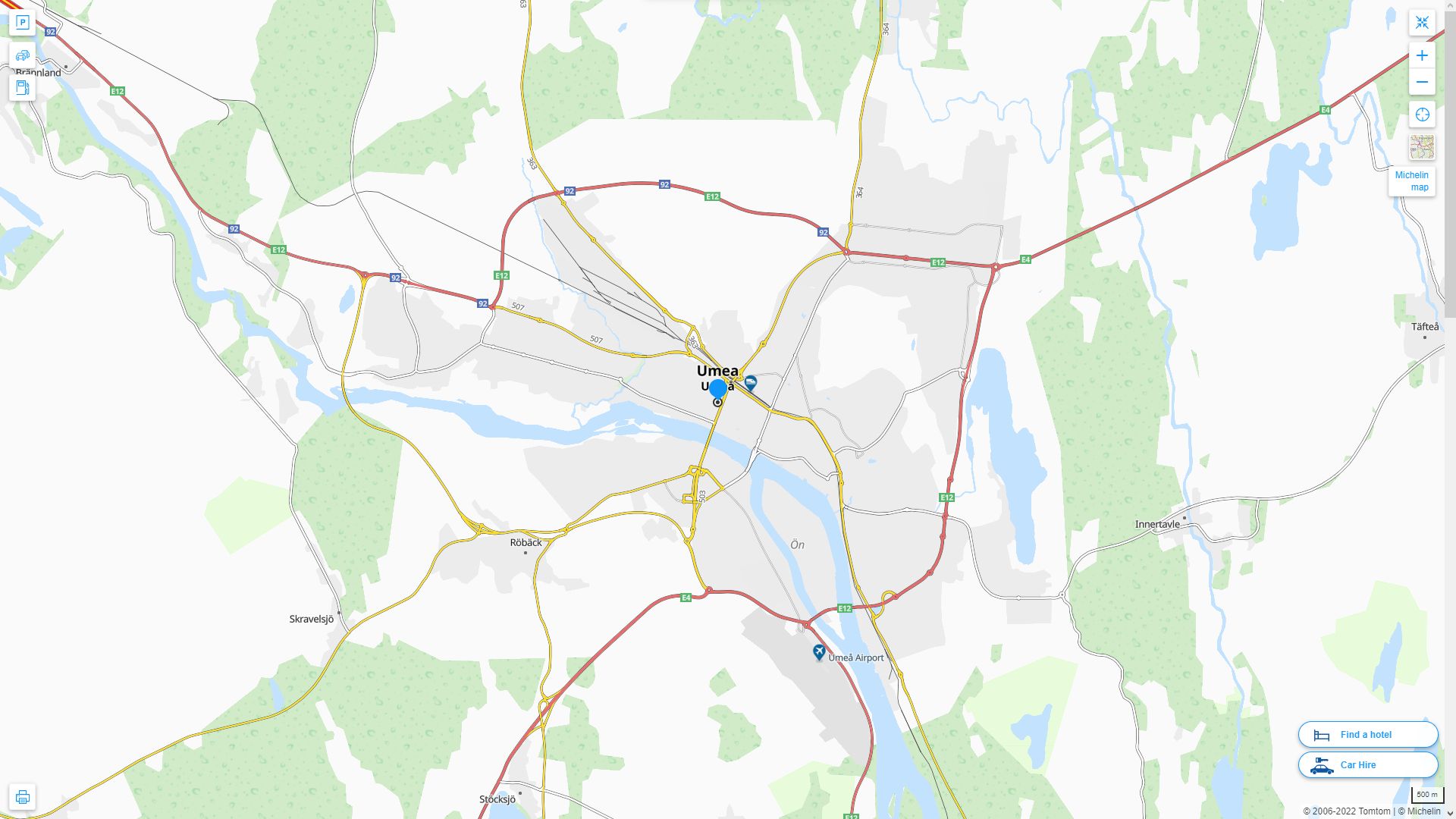 Umea Map - Sweden